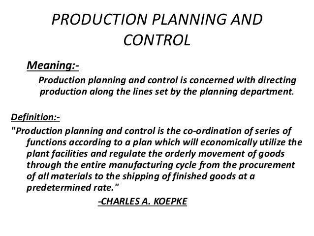 Unit Production Definition