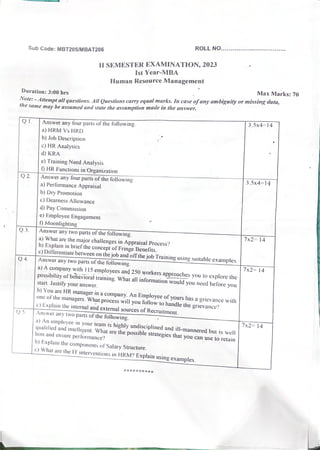 MBA second Semester Question Paper2023.pdf