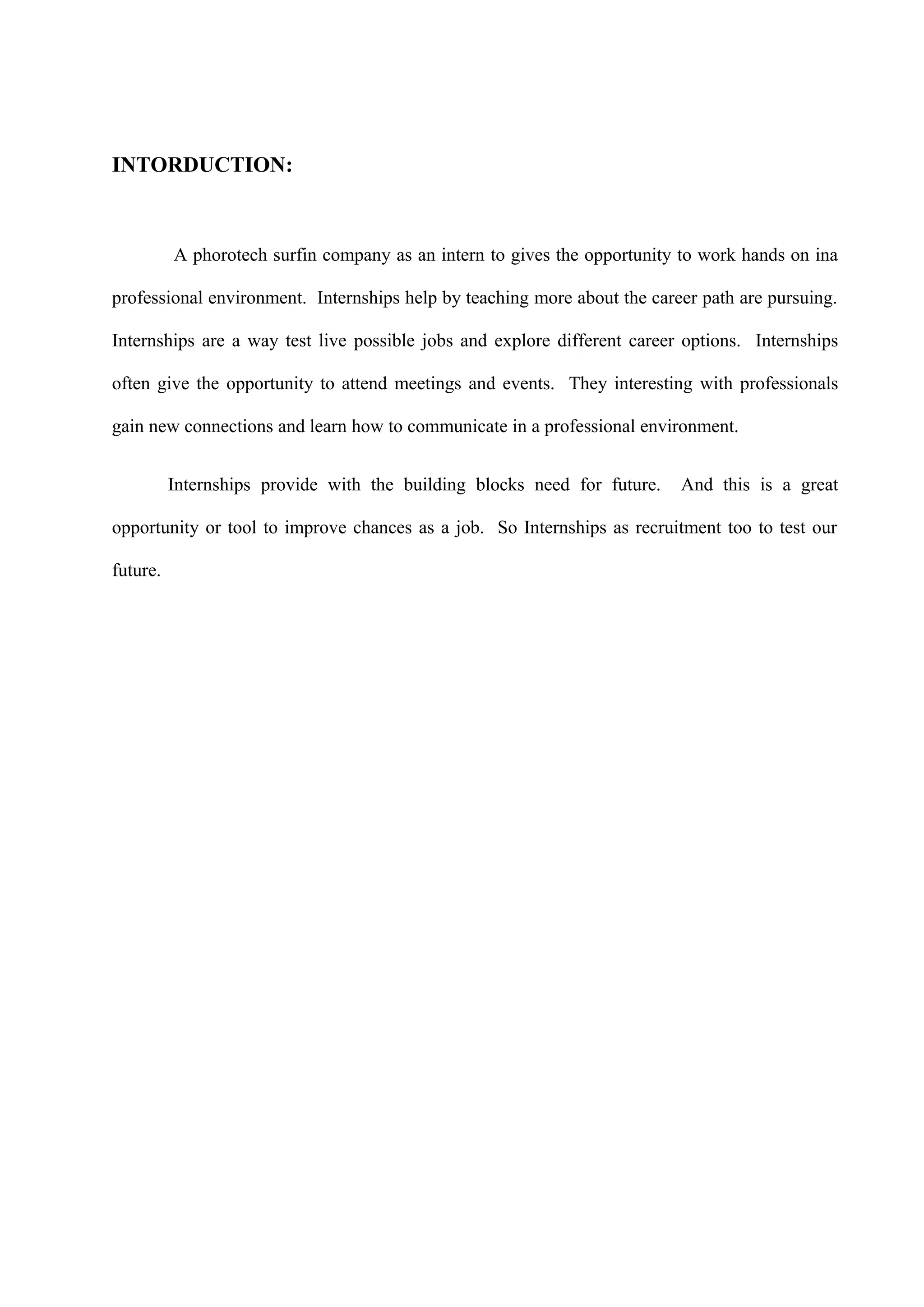 Mba internship format (1) | DOC