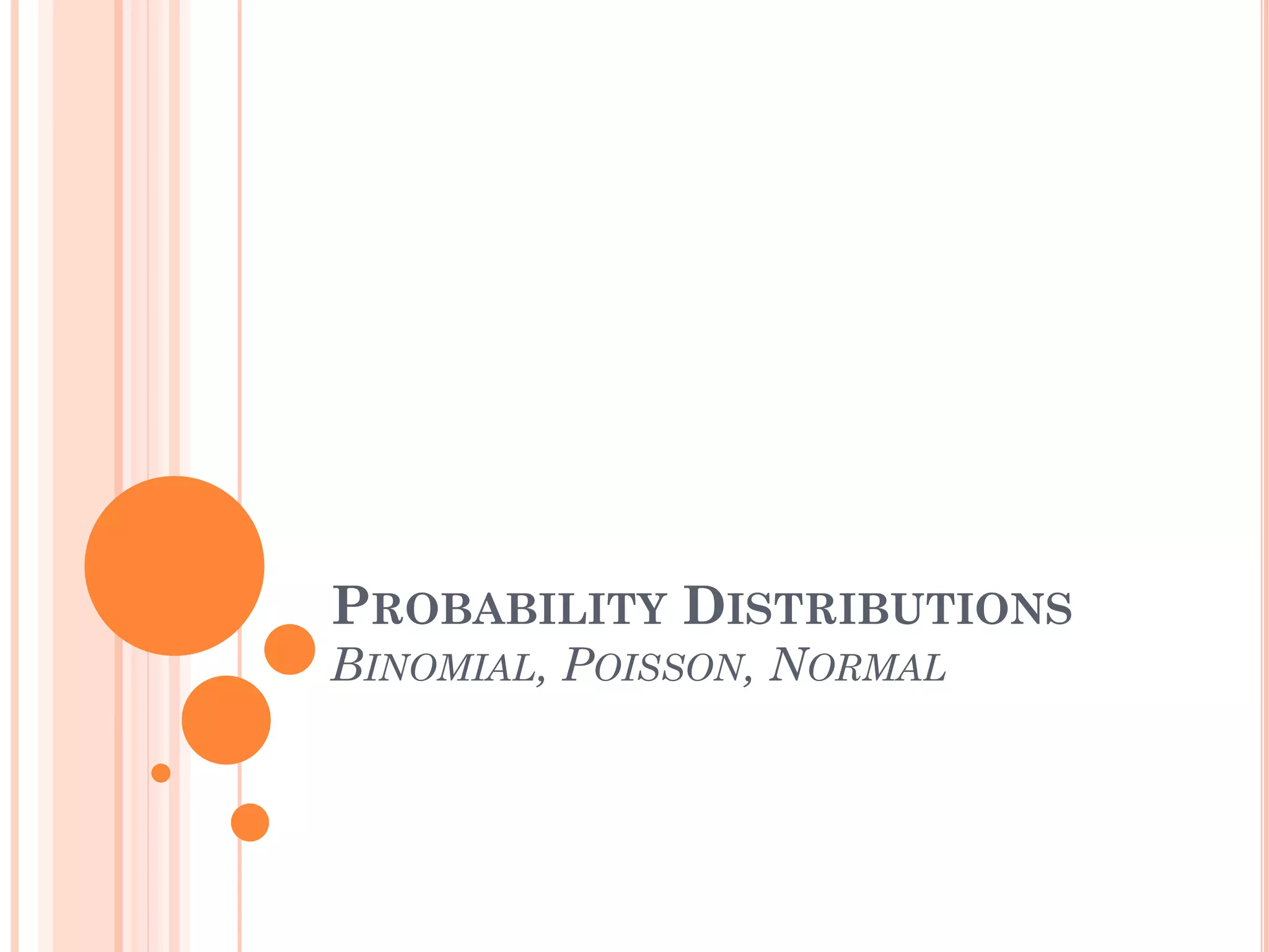 Probability Distributions | PPT