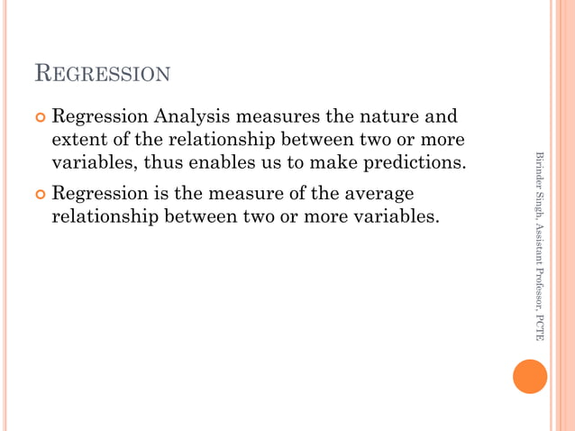 Regression Analysis | PDF