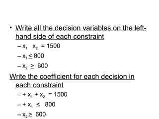 Mba i qt unit-1.3_linear programming in om | PPT