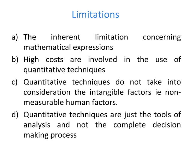 Mba i qt unit-1_basic quantitative techniques | PPT | Business | Business and Finance