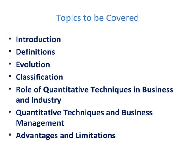 Mba i qt unit-1_basic quantitative techniques | PPT | Business ...
