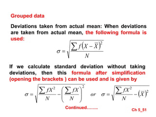 Standard Deviation Formula For Ungrouped Data