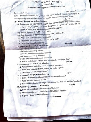 UTU MBA I sem question paper 2022-23.pdf