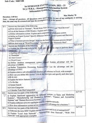 UTU MBA I sem question paper 2022-23.pdf