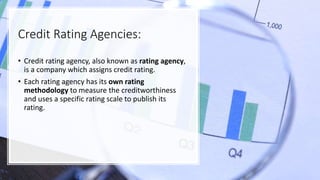CREDIT RATING AGENCIES | PPTX