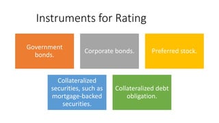 CREDIT RATING AGENCIES | PPTX