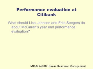 Mbao 6030 citibank case | PPT