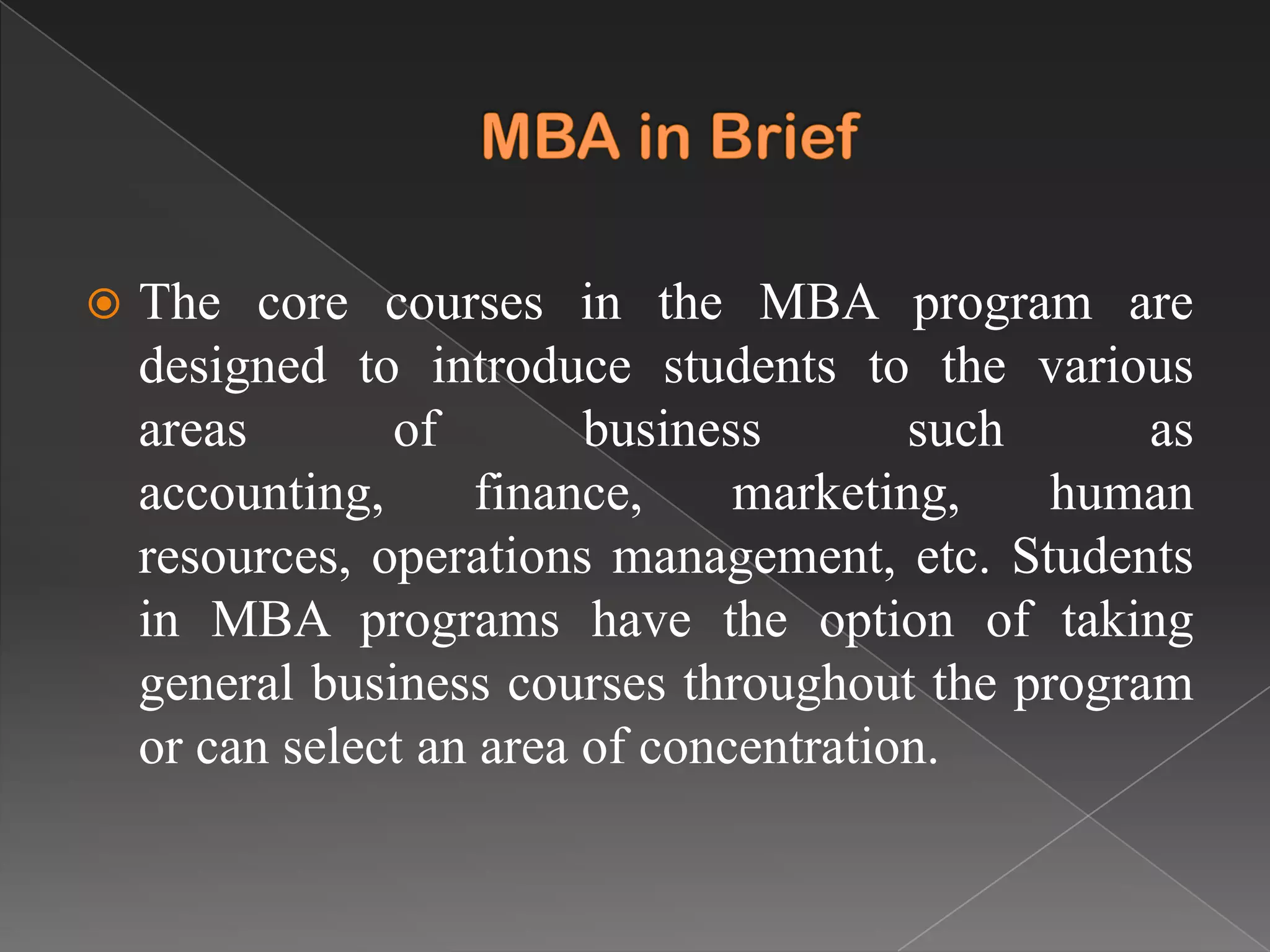 Mba orientation | PPT