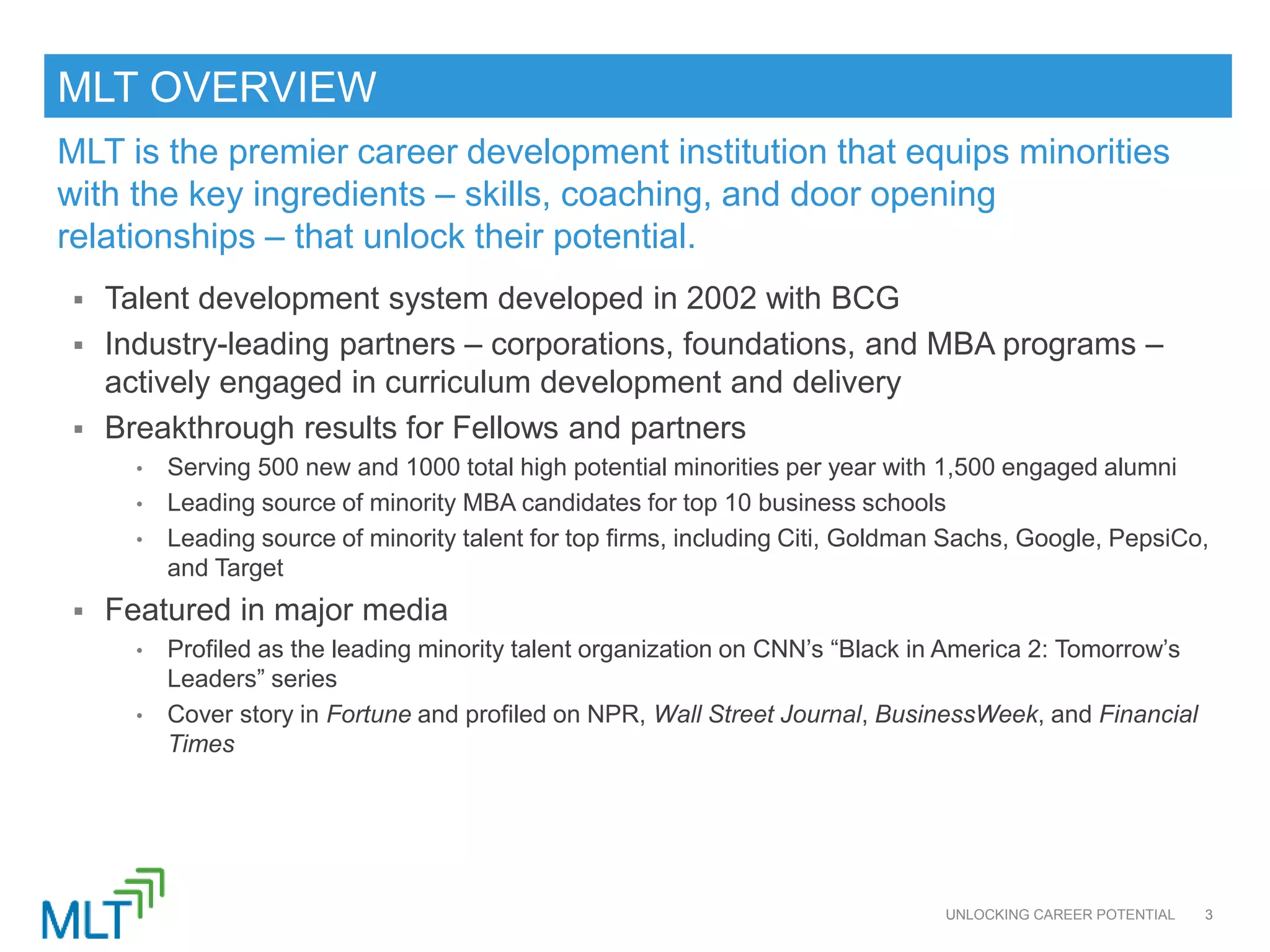 MLT MBA Prep Presentation | PPT