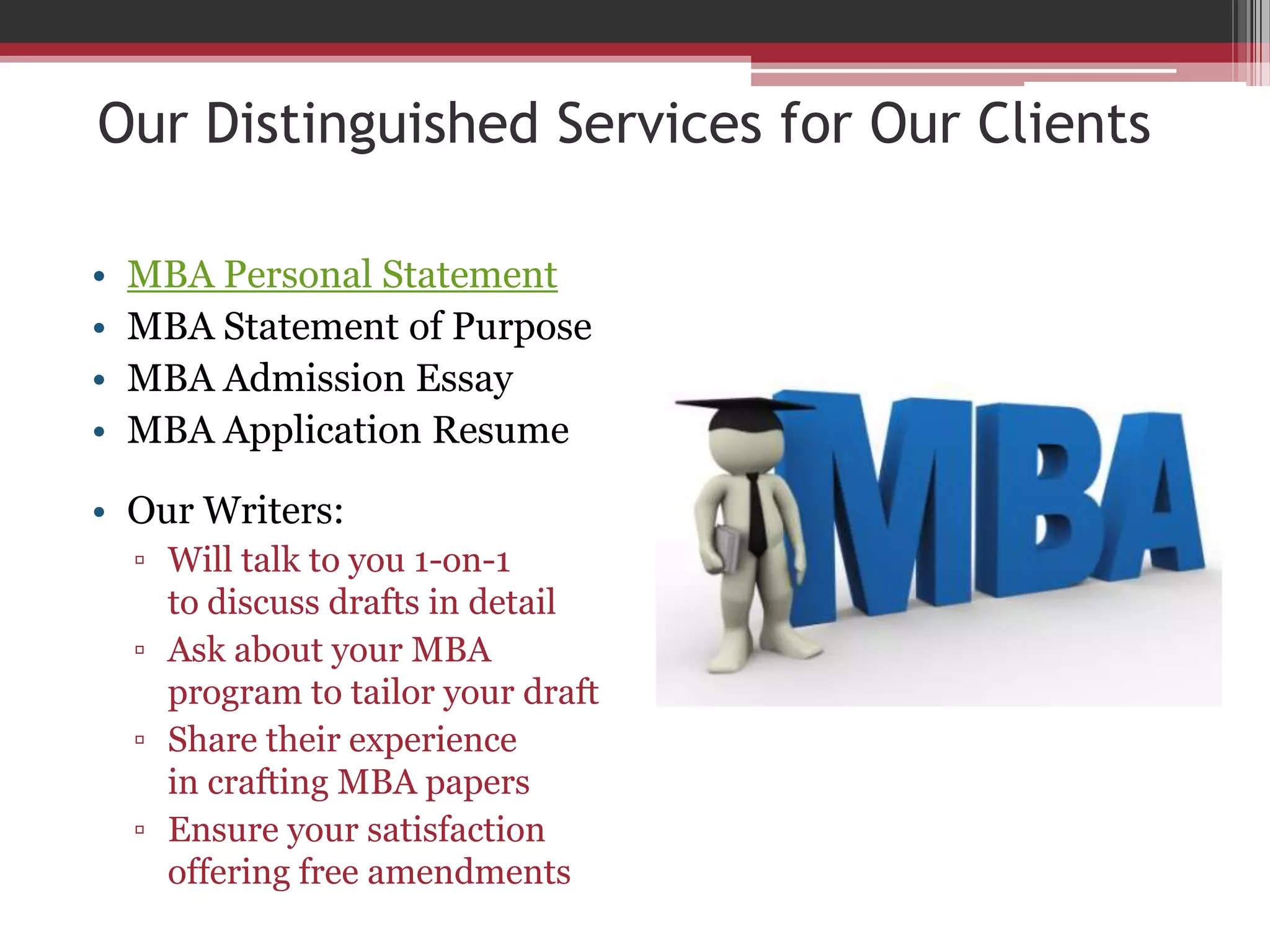 Mba personal statement.org
