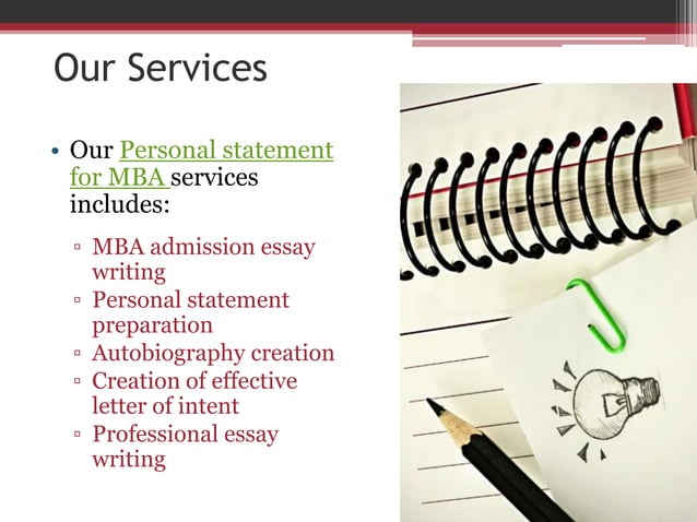 Mba personal statement.org
