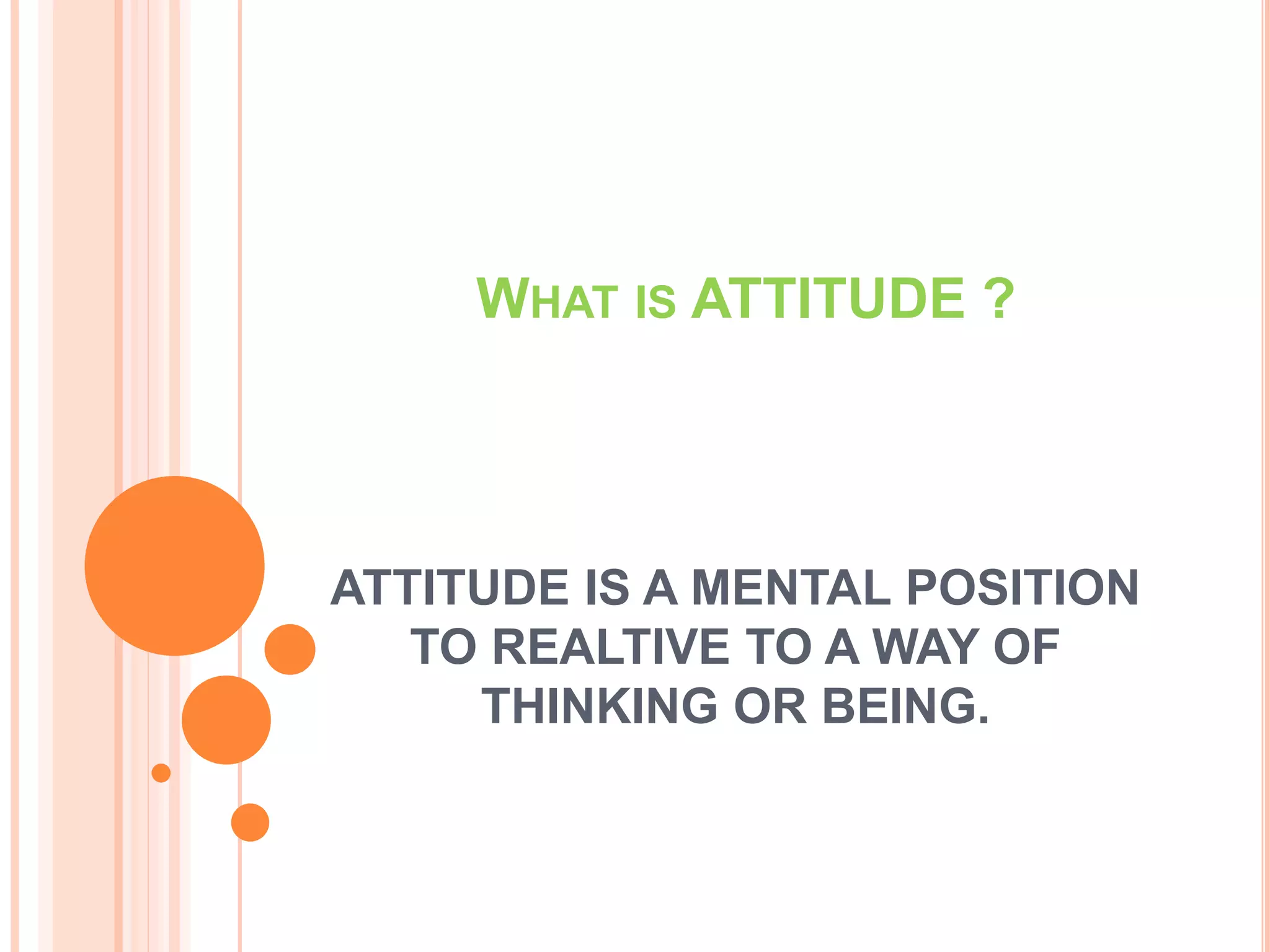 positive attitude ppt | PPTX