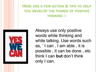 positive attitude ppt | PPTX