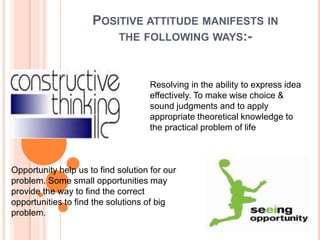 positive attitude ppt | PPTX