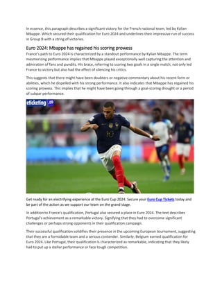 Mbappe Shines as France Portugal Belgium Secure Early Tickets.docx