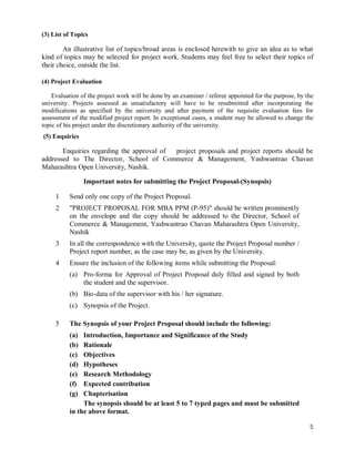 Mbapp mproject guidelines_2013-14 | PDF