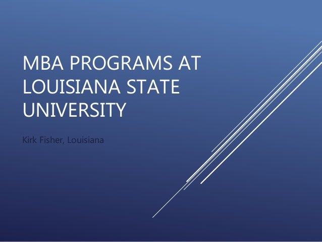 MBA Programs at Louisiana State University