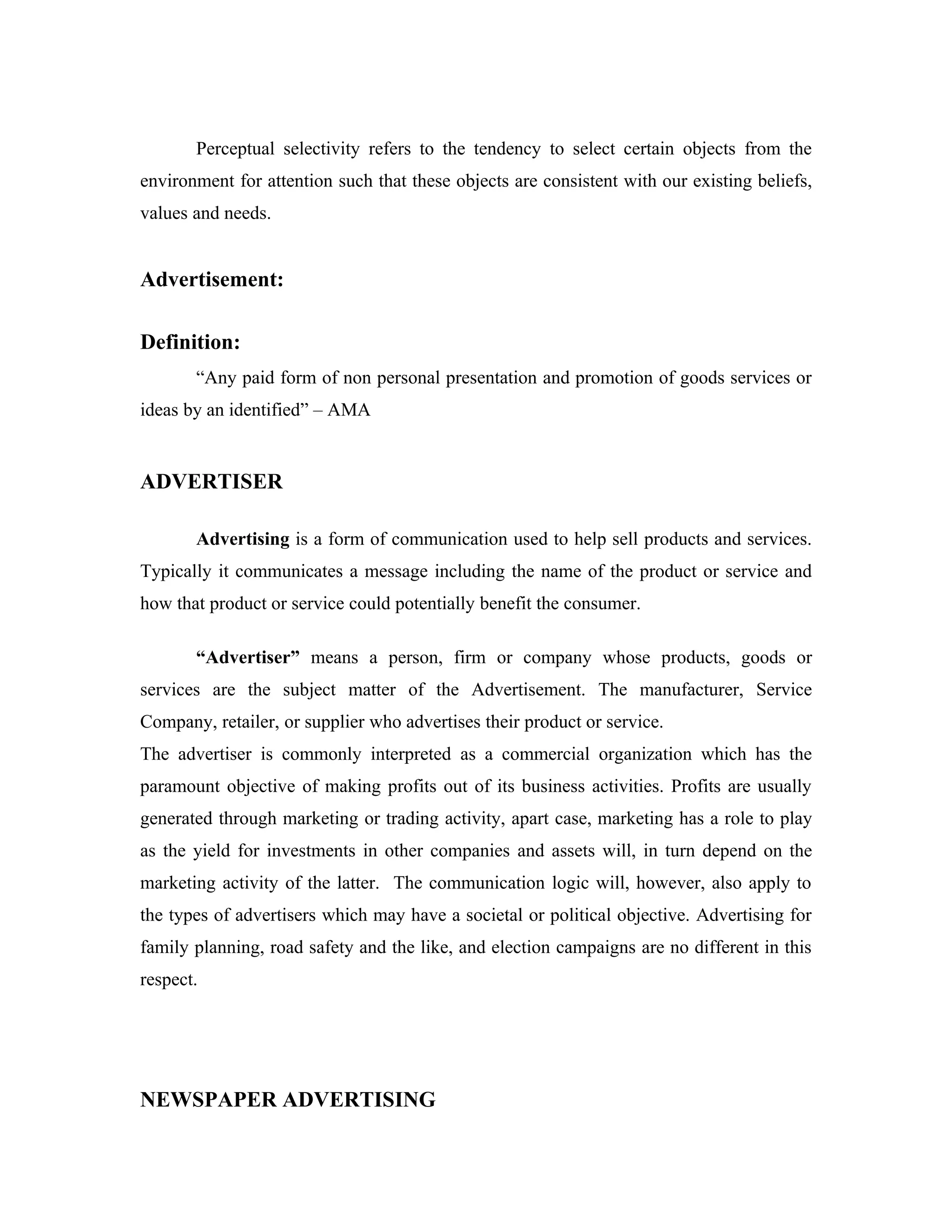 Mba project on advertising | DOC | Advertising Industry | Industries