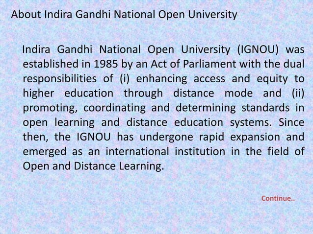 Mba project report of indira gandhi national open university | PPT