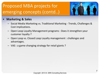 MBA Project Overview | PDF