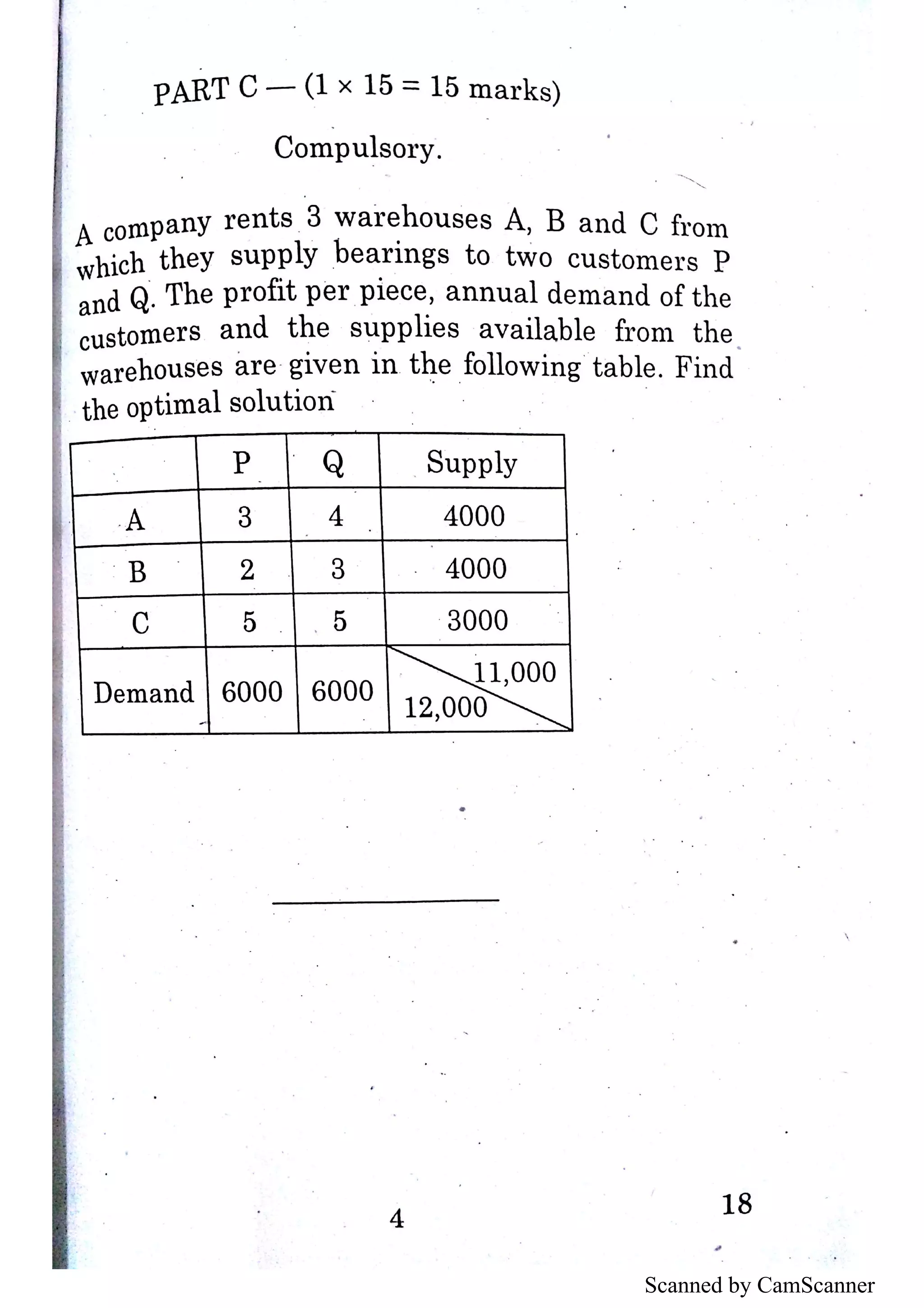 Bharathiar University - MBA Question Paper - Quantitative Techniques ...