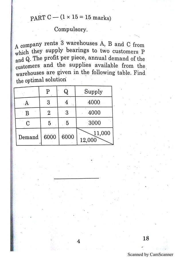 Bharathiar University - MBA Question Paper - Quantitative Techniques ...