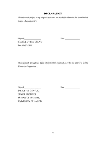 Mba research project report | PDF