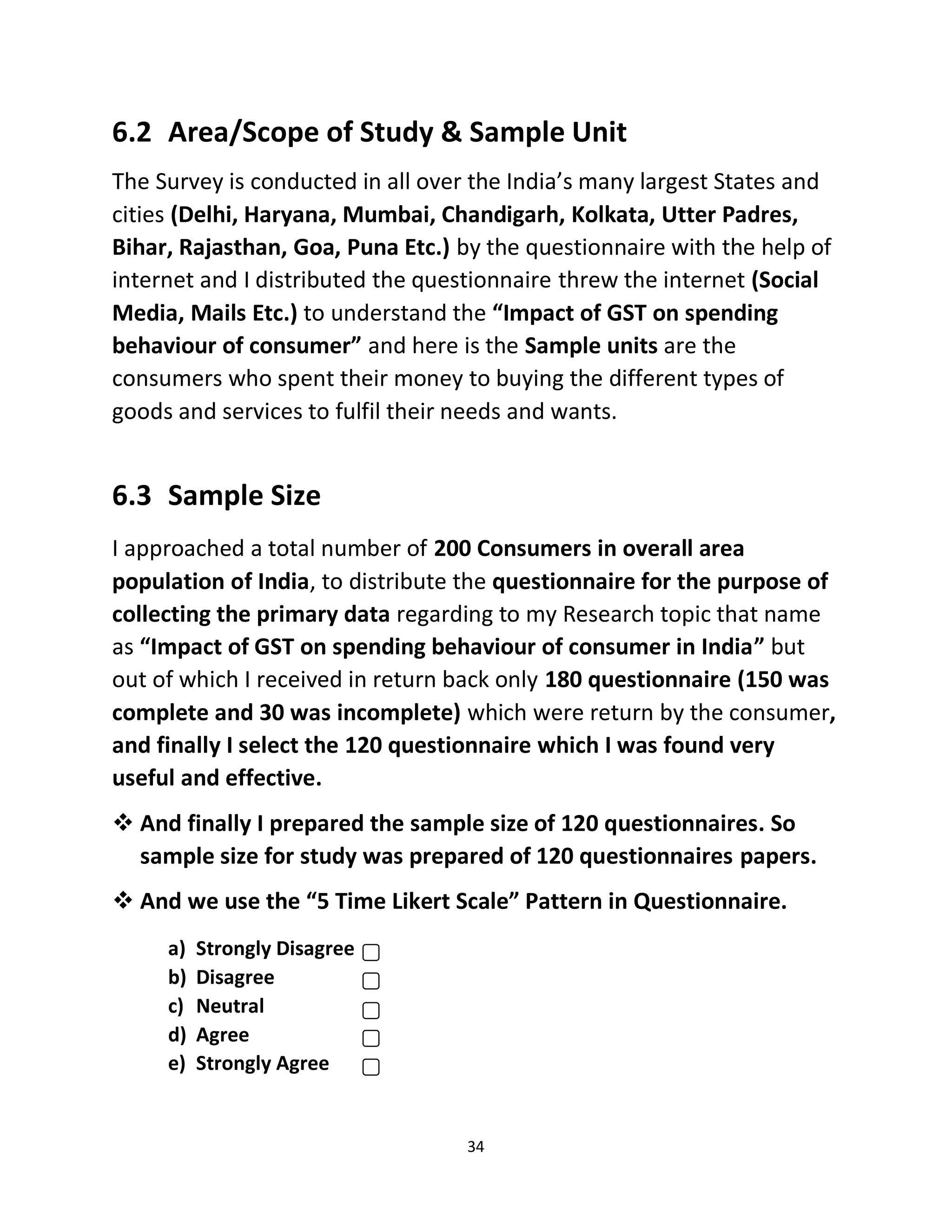 MBA Research Project Report on GST - Title as "Impact of GST on ...
