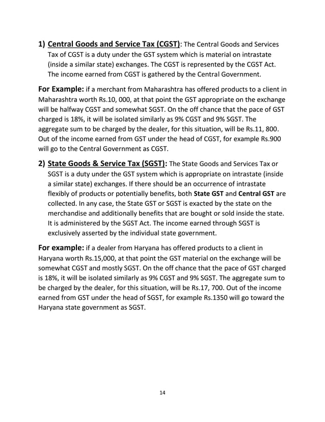 MBA Research Project Report on GST - Title as "Impact of GST on ...