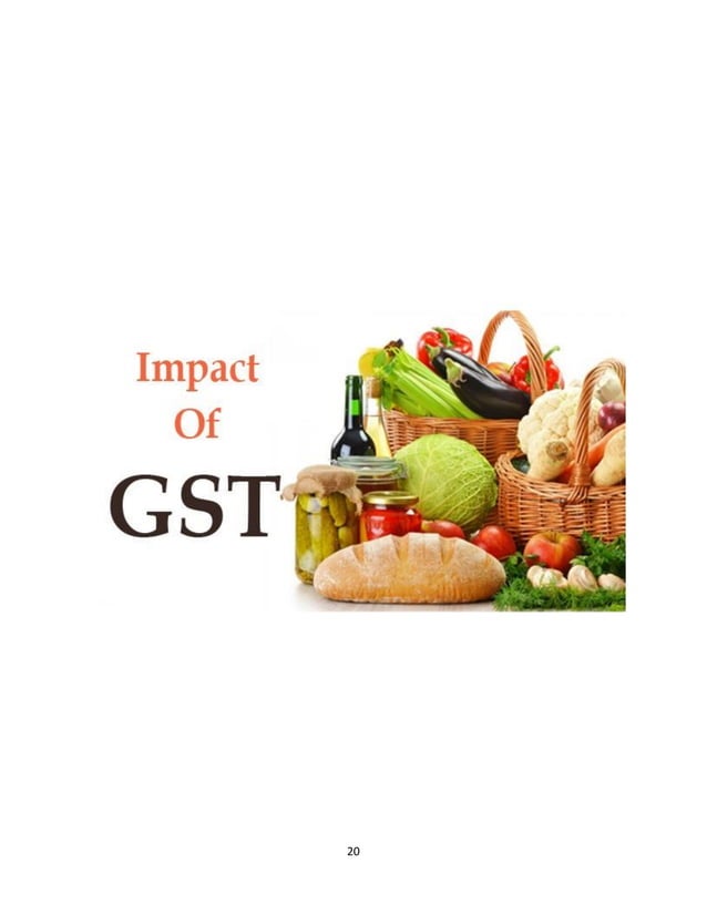 MBA Research Project Report on GST - Title as "Impact of GST on ...