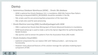 Market Basket Analysis Revisited using SQL Pattern Matching | PPT