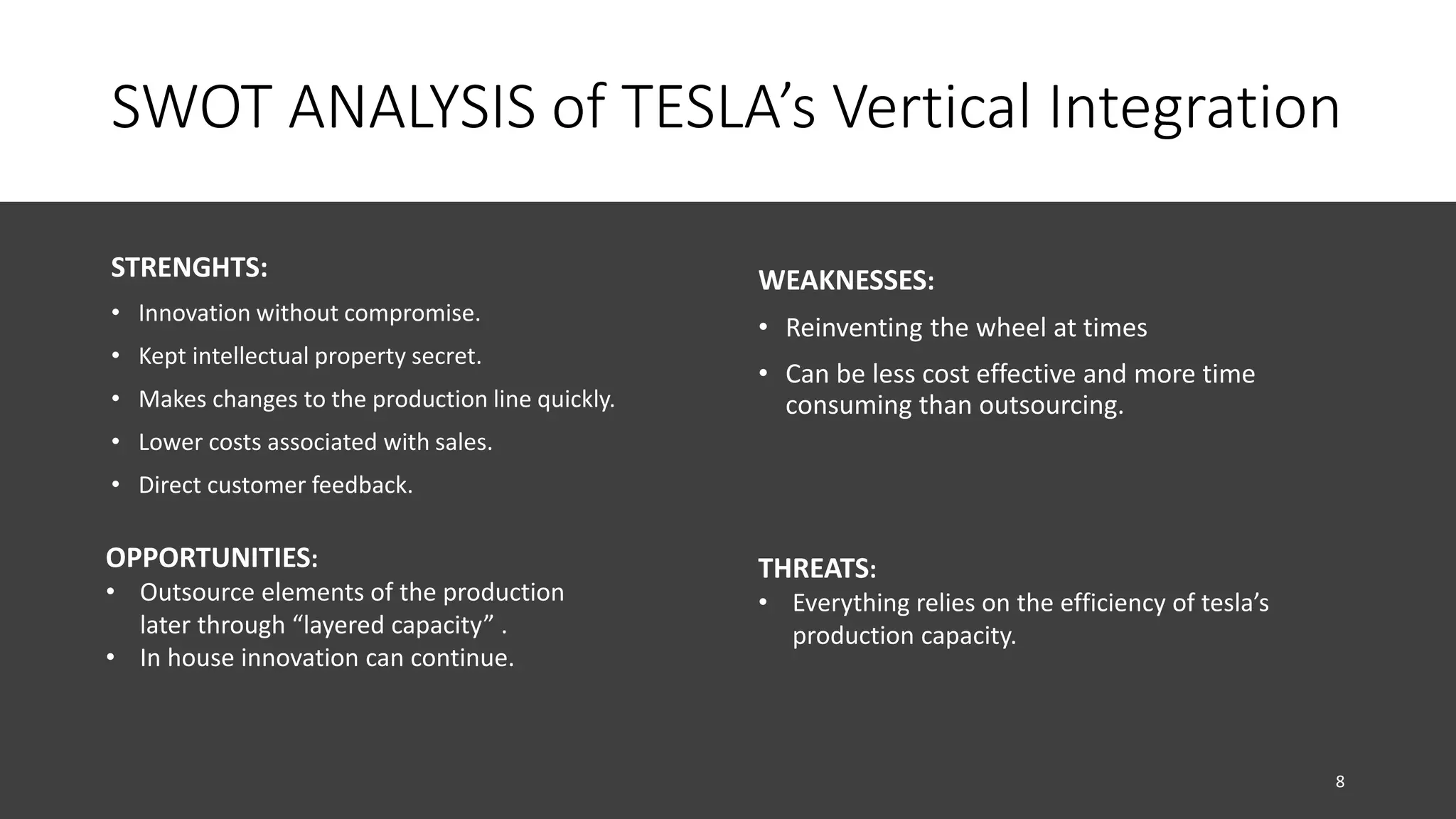 Supply Chain Management of Tesla | PPTX