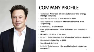 Supply Chain Management of Tesla | PPTX