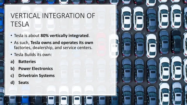 Supply Chain Management of Tesla | PPTX | Automotive Industry | Industries