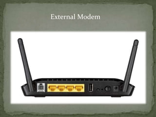 MODEM - By Mihir Lodhia | PPTX | Technology & Computing