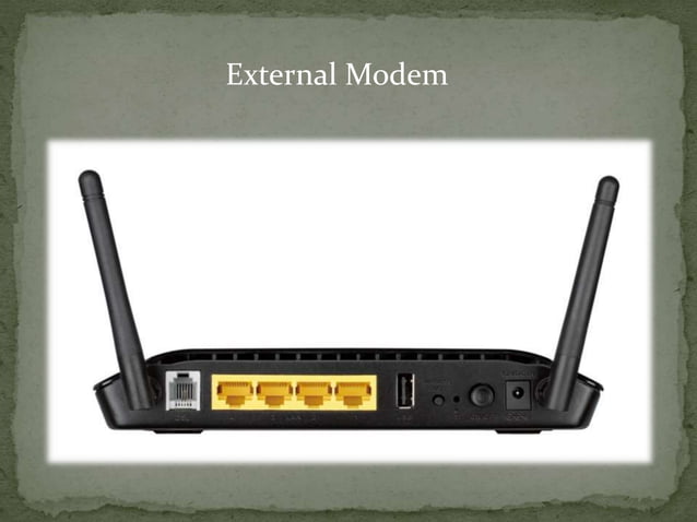 MODEM - By Mihir Lodhia | PPTX | Technology & Computing