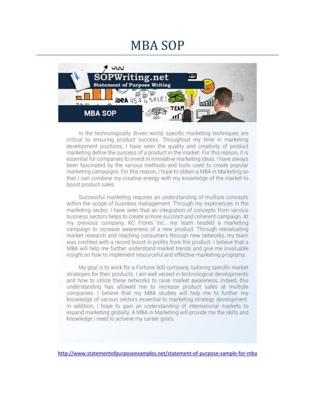 MBA SOP | PDF