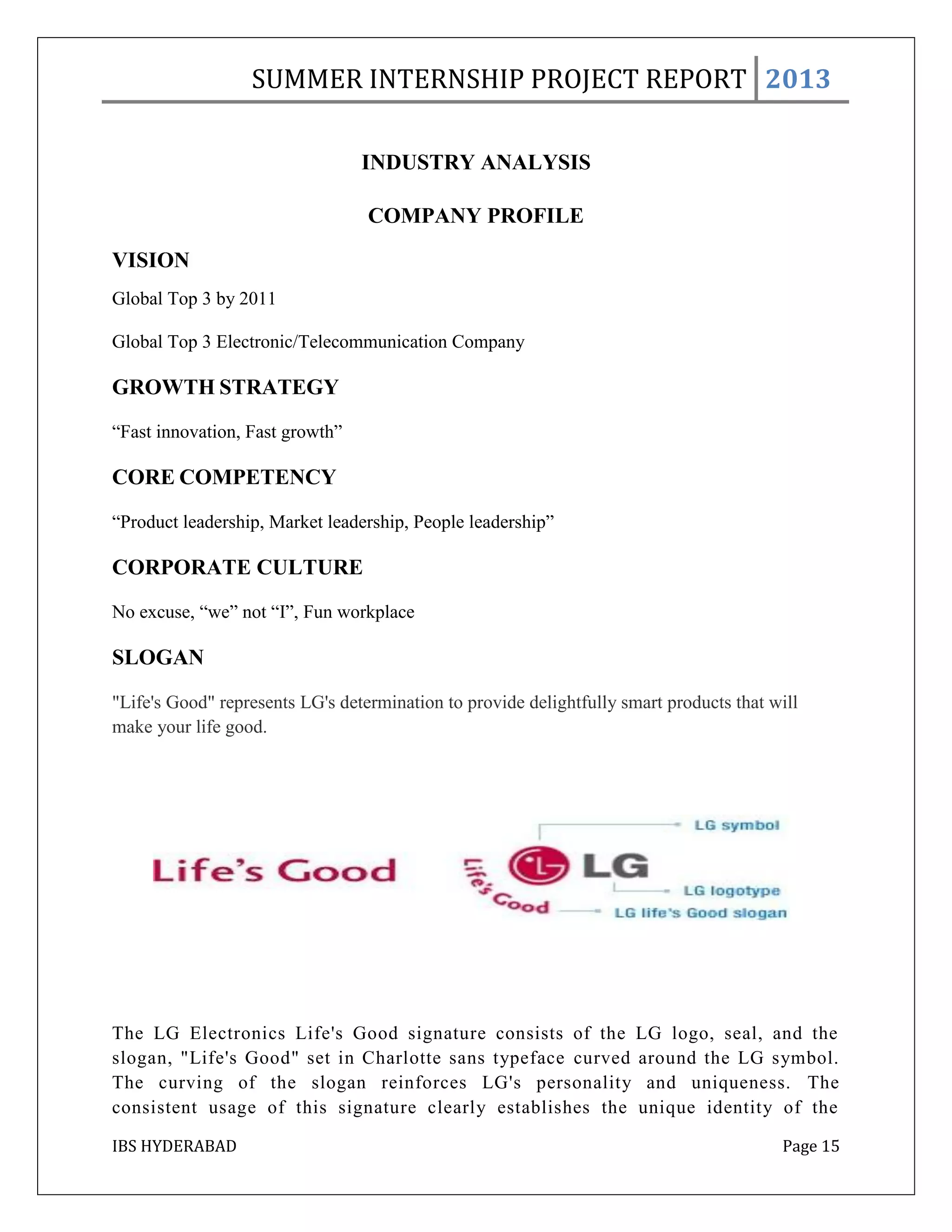 MBA Summer Internship Project Report | PDF