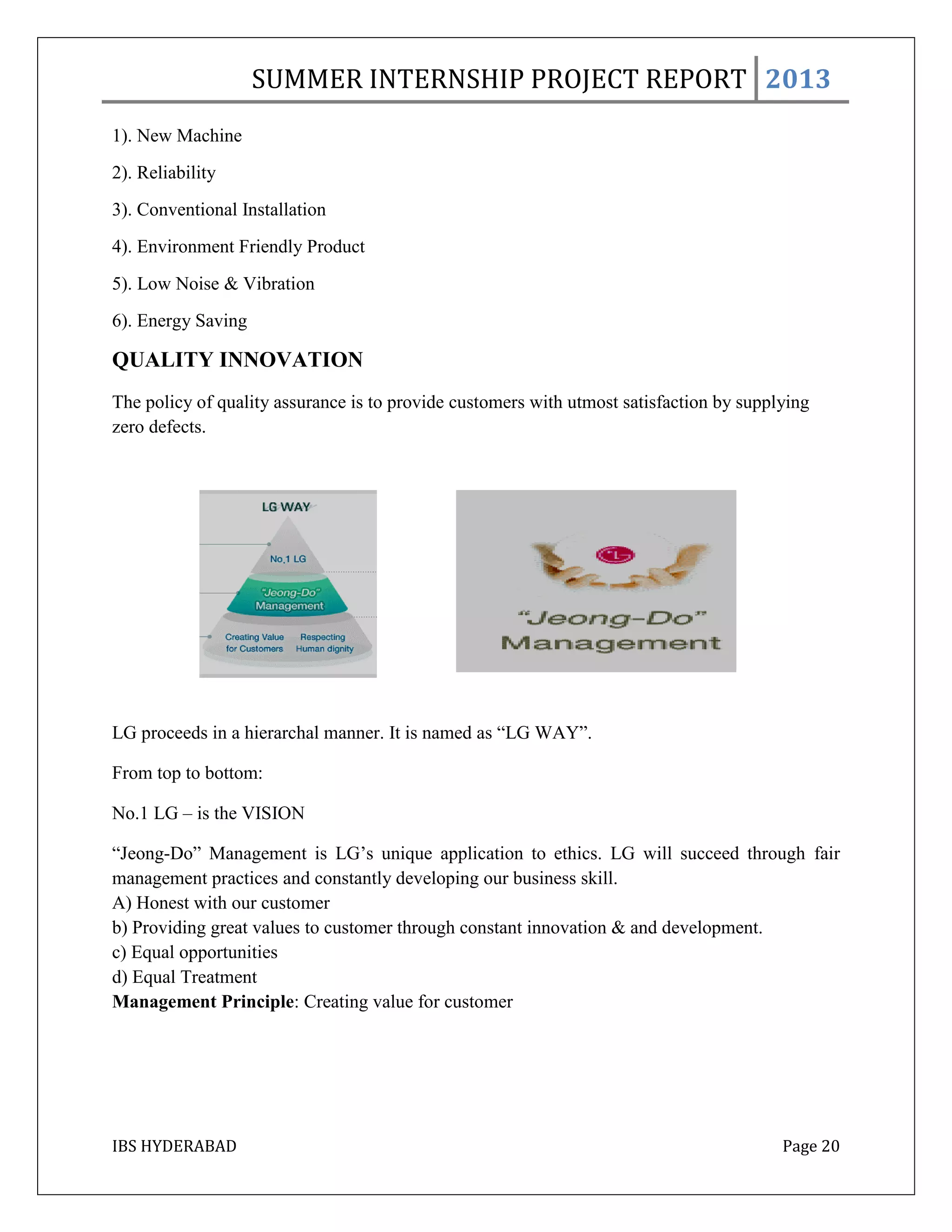 MBA Summer Internship Project Report | PDF