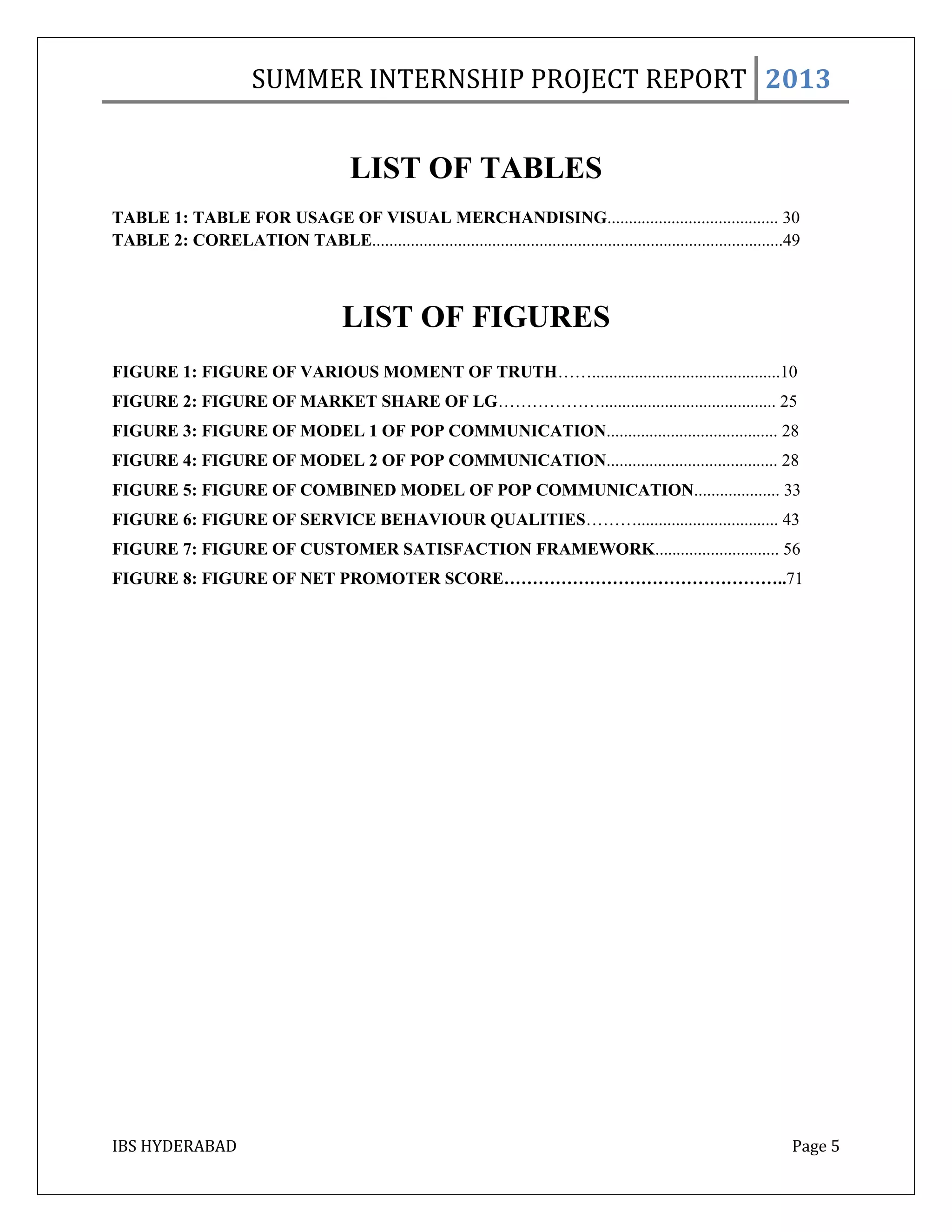 MBA Summer Internship Project Report | PDF