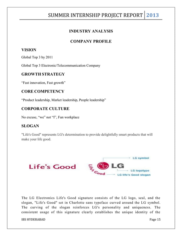 MBA Summer Internship Project Report | PDF | Marketing and Advertising ...