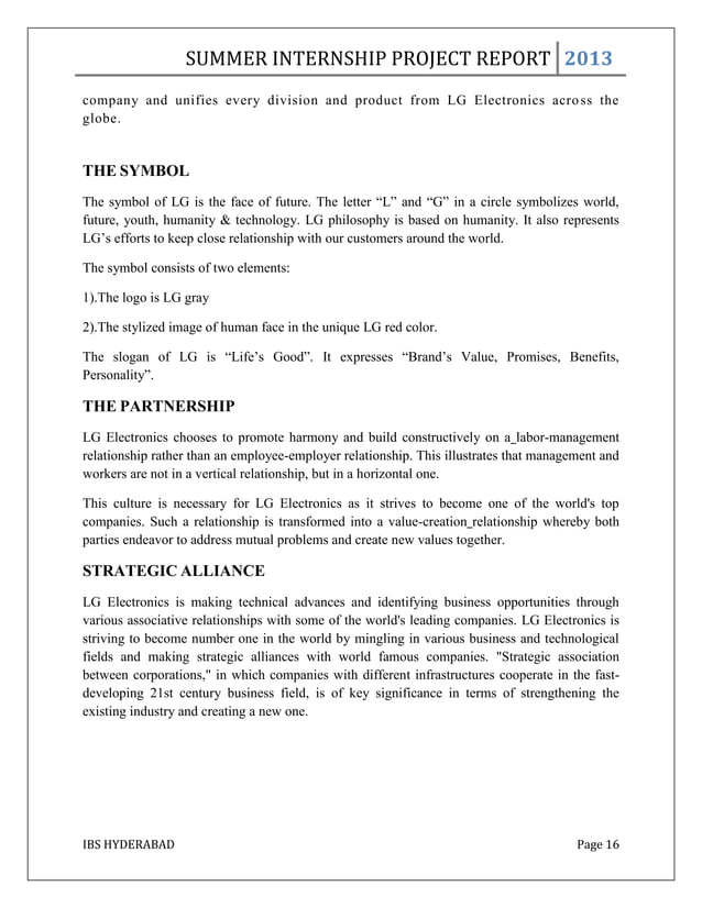 MBA Summer Internship Project Report | PDF | Marketing and Advertising ...