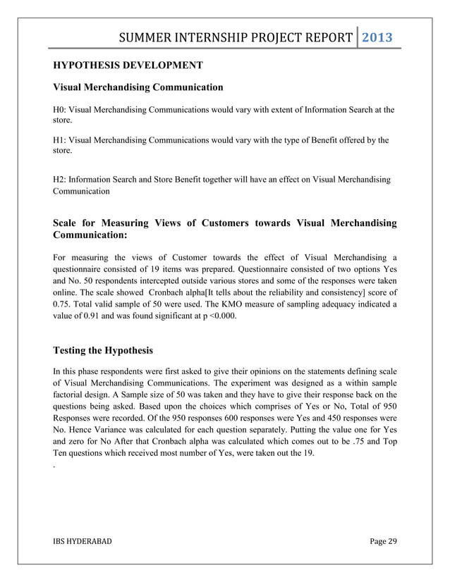 MBA Summer Internship Project Report | PDF | Marketing and Advertising ...