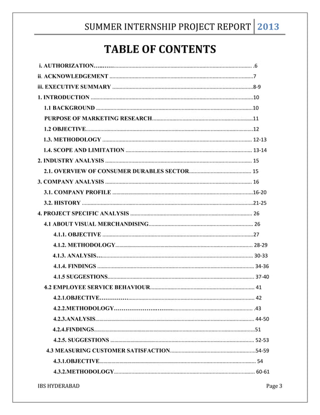 MBA Summer Internship Project Report | PDF | Marketing and Advertising ...