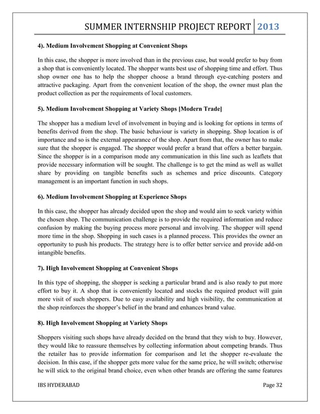 MBA Summer Internship Project Report | PDF | Marketing and Advertising ...