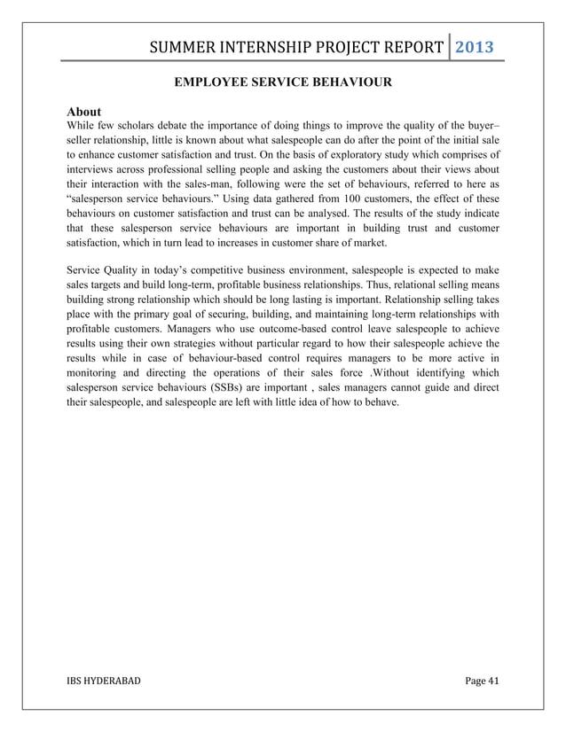 MBA Summer Internship Project Report | PDF | Marketing and Advertising ...