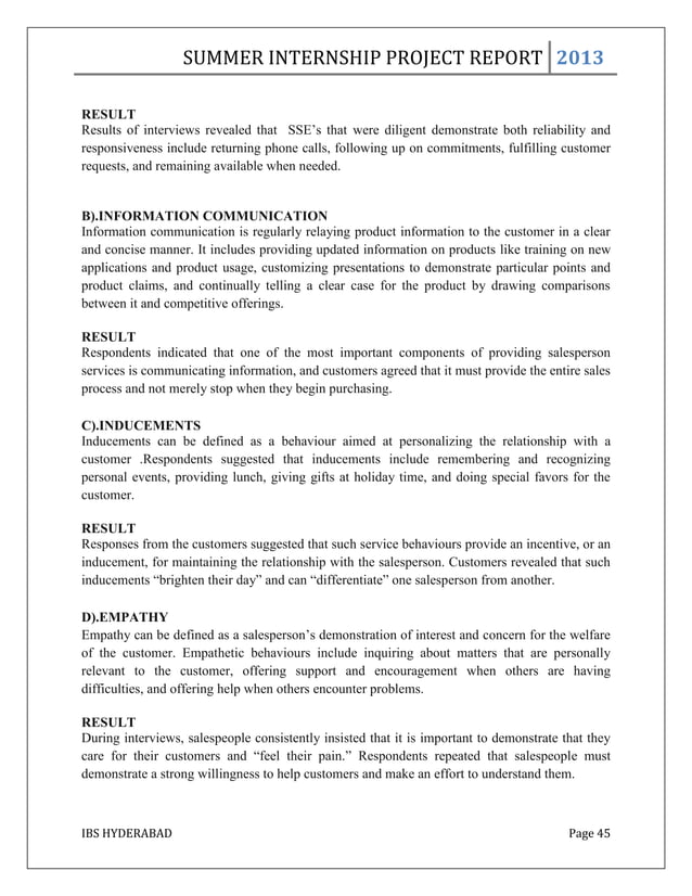 MBA Summer Internship Project Report | PDF | Marketing and Advertising ...